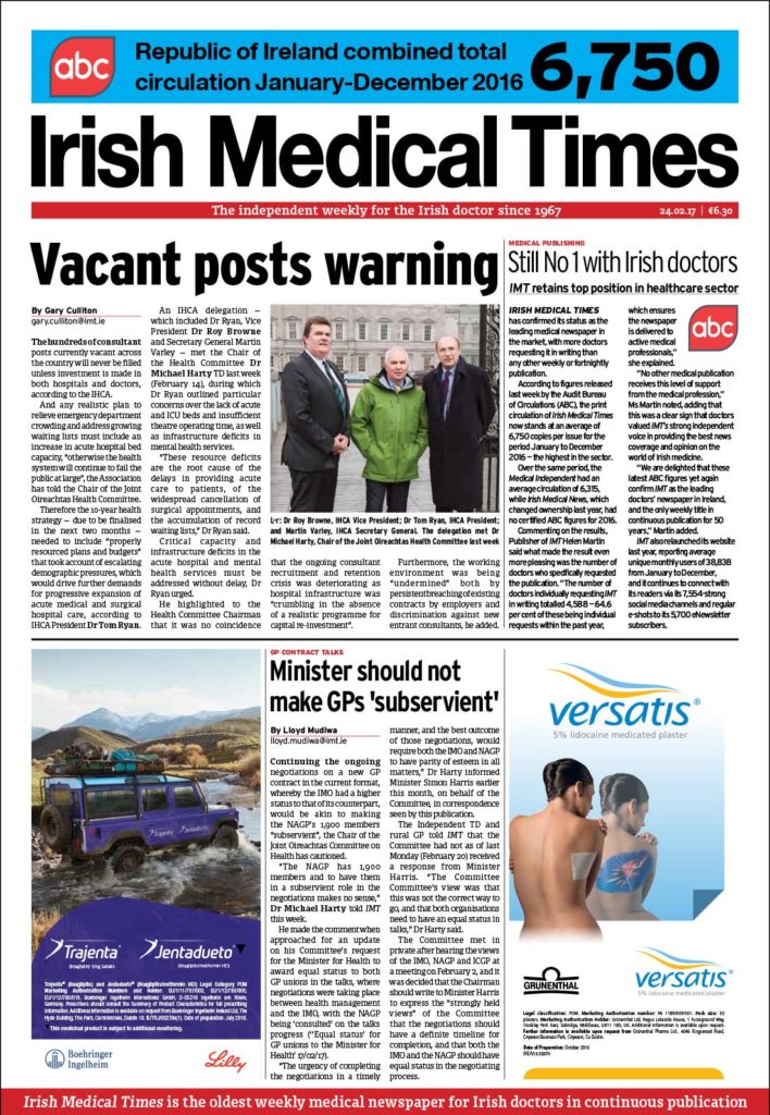 24 February 2017 - Irish Medical Times