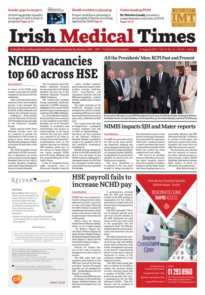 11 August 2017 - Irish Medical Times