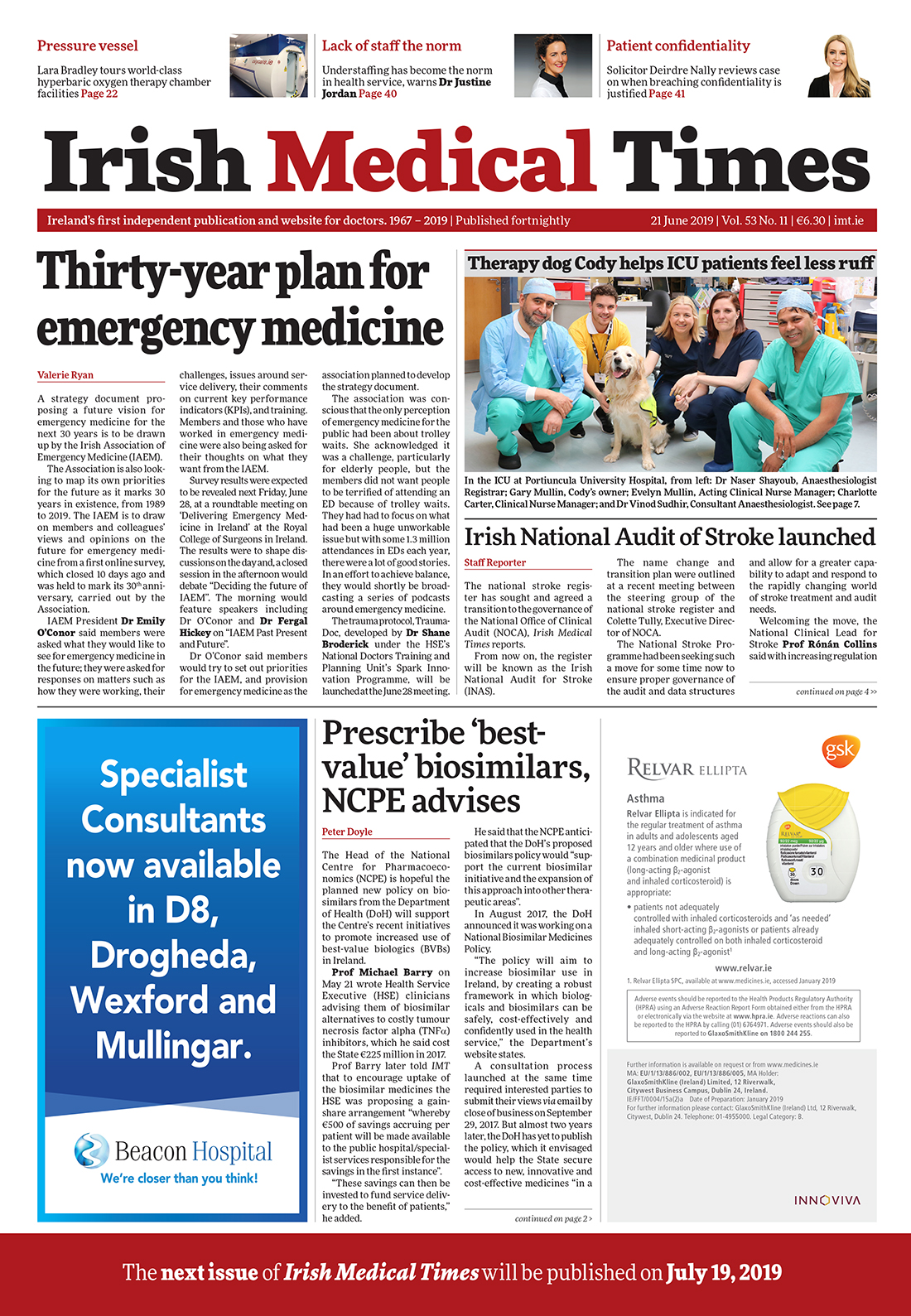 21 June 2019 - Irish Medical Times