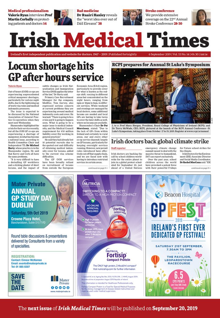 6 September 2019 - Irish Medical Times