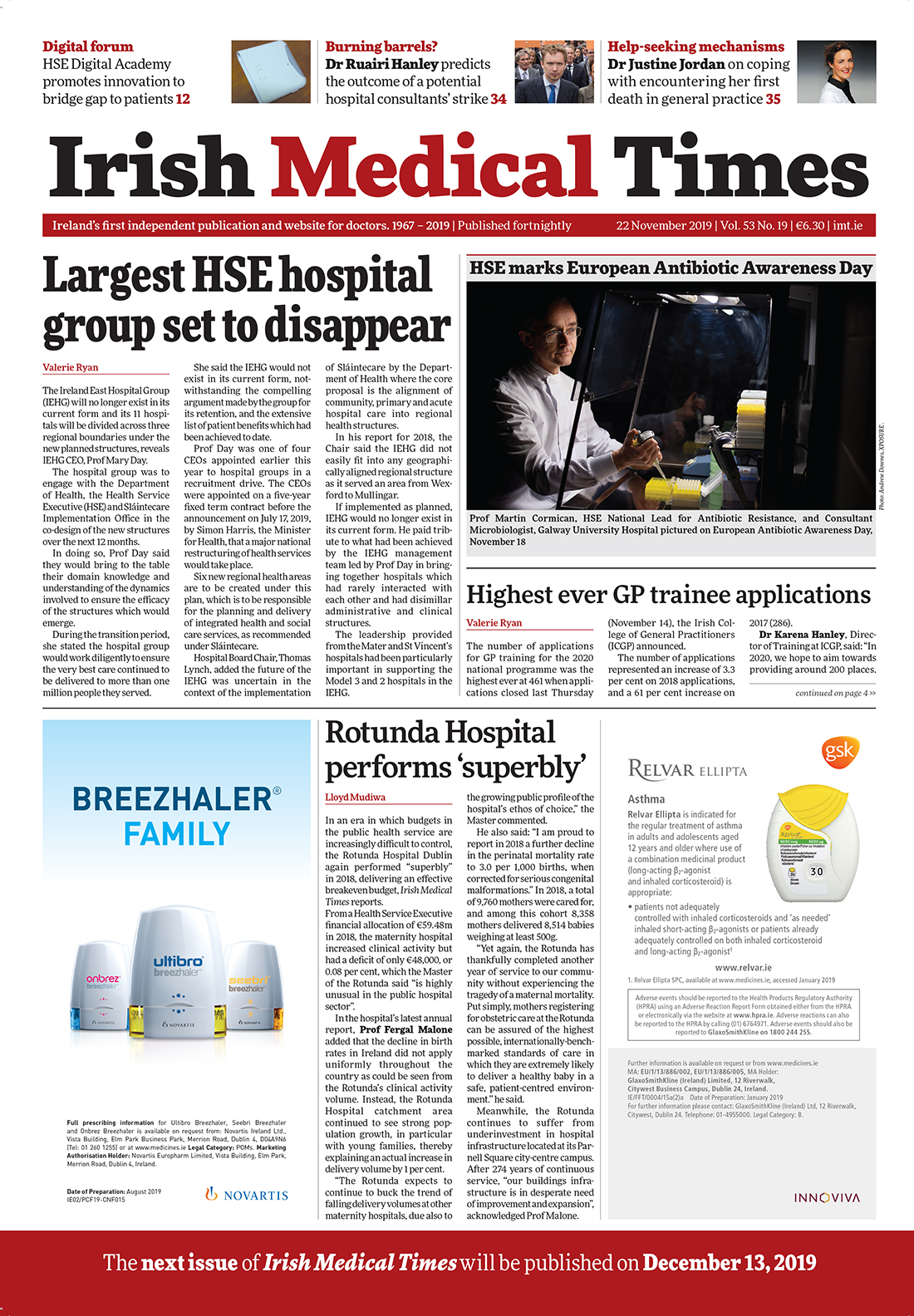 22 November 2019 - Irish Medical Times