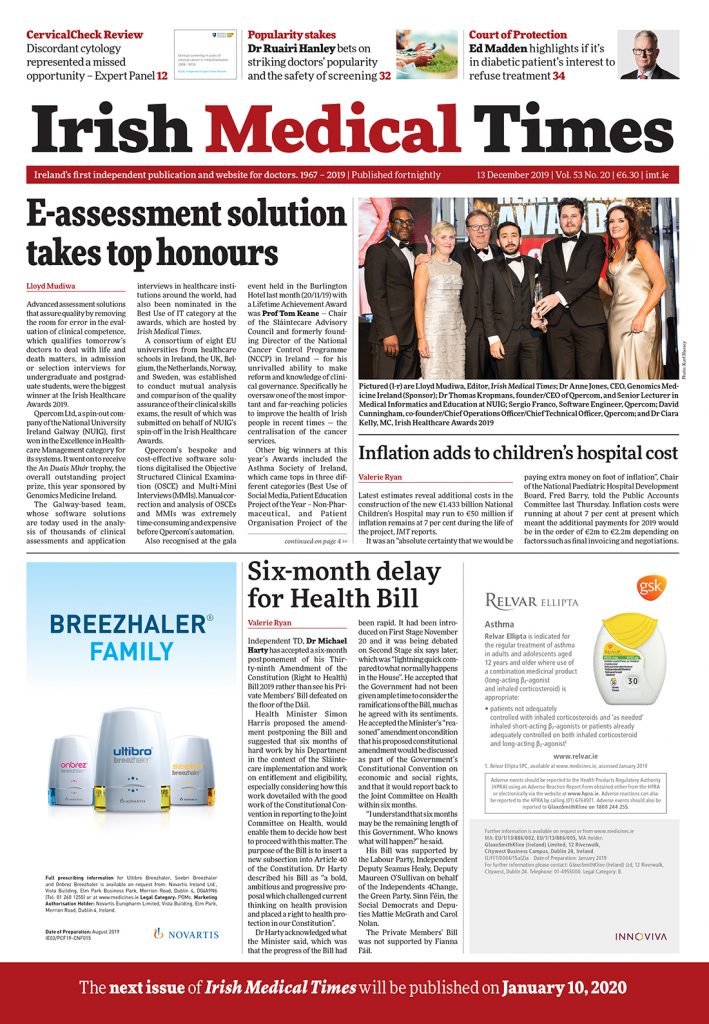 13 December 2019 - Irish Medical Times