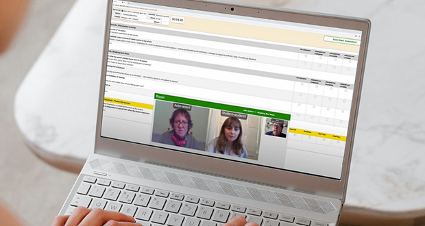 Clinical skills exam held online