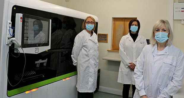 Covid-19 high-throughput testing machine installed
