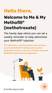Accord Healthcare launches patient support app ‘Me & My Methofill’