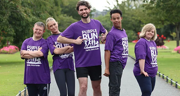 Members of Down Syndrome Ireland kick off Purple Run